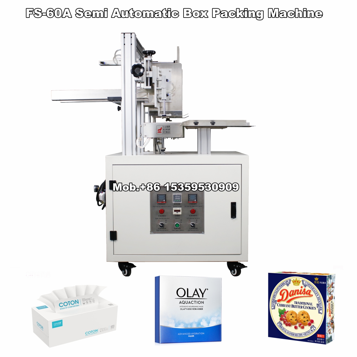 FS-60A Semi-Automatic Paper Box Packaging Machine_Kraft Paper Tubes ...